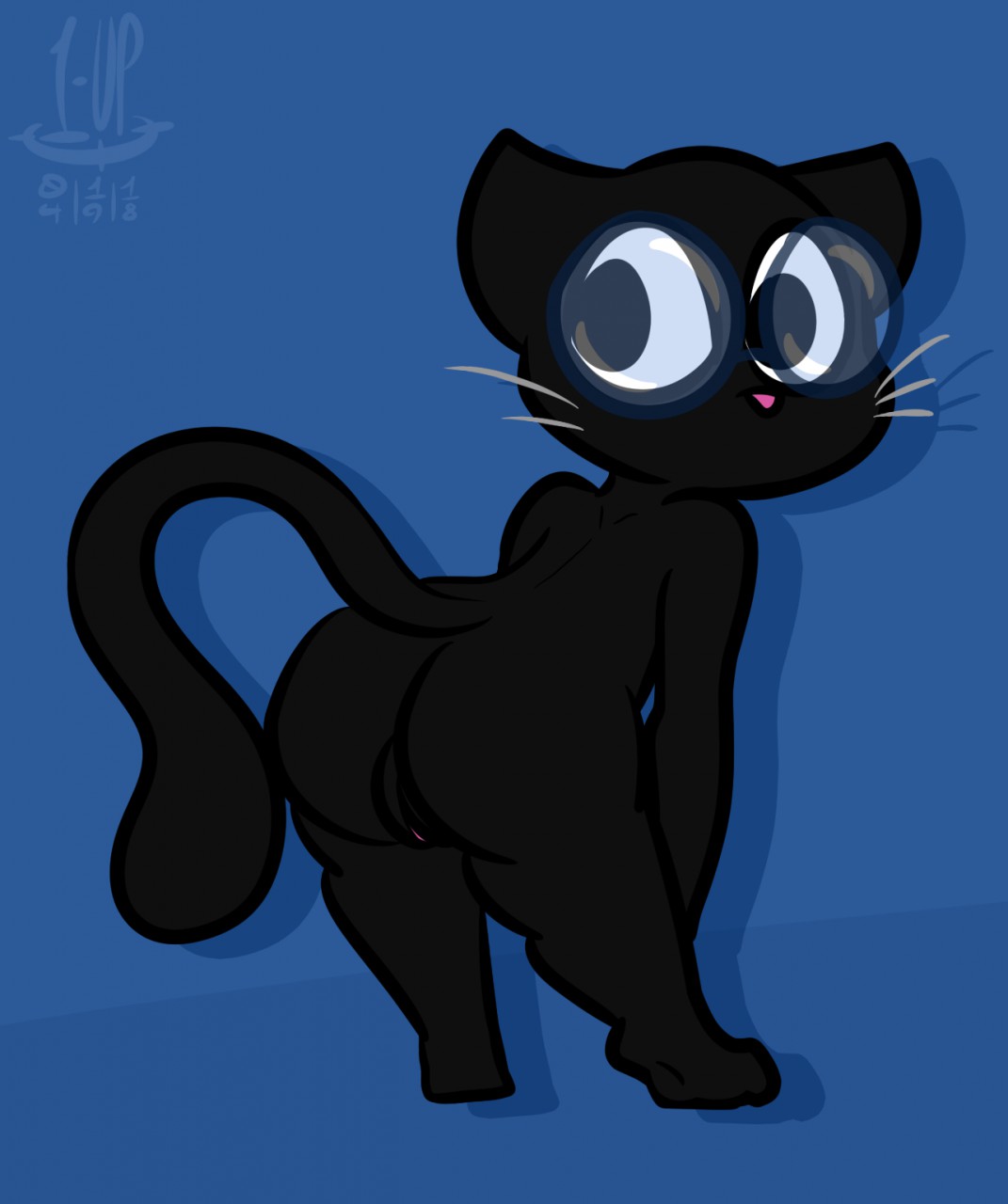 Rule 34 1upgobbo Anthro Ass Black Body Black Fur Blossom Fetch With