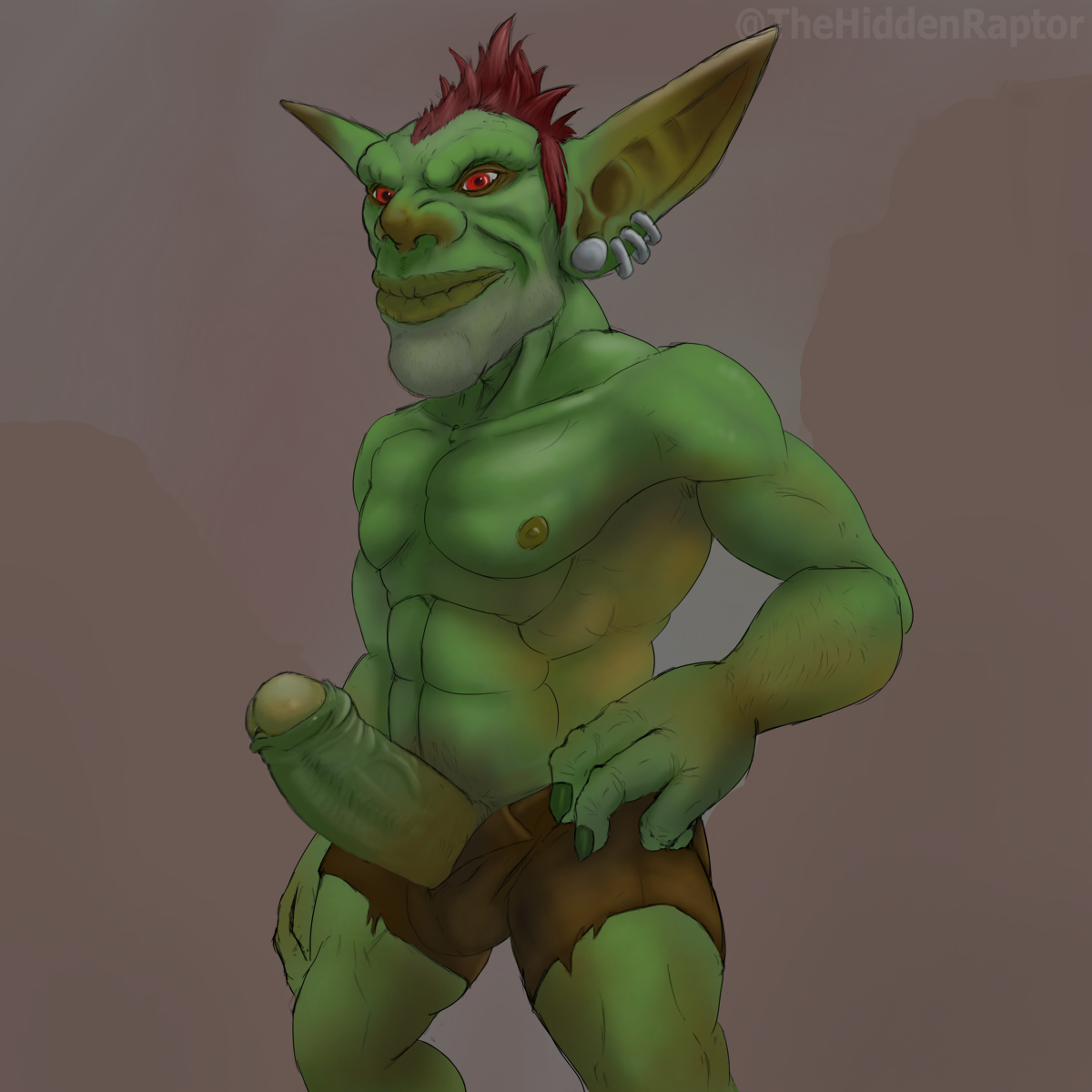 Rule 34 Anthroraptor Blizzard Entertainment Bottomwear Clothed Clothing Ear Piercing Foreskin