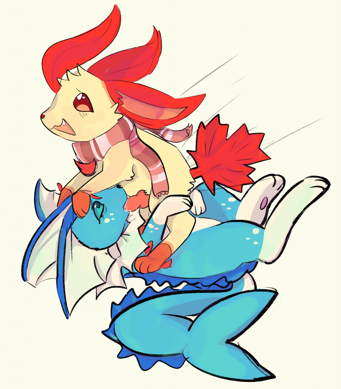 Rule 34 Ambiguous Gender Ambiguous Penetrated Bloowolfy Blue Body Duo Eeveelution Face Fucking