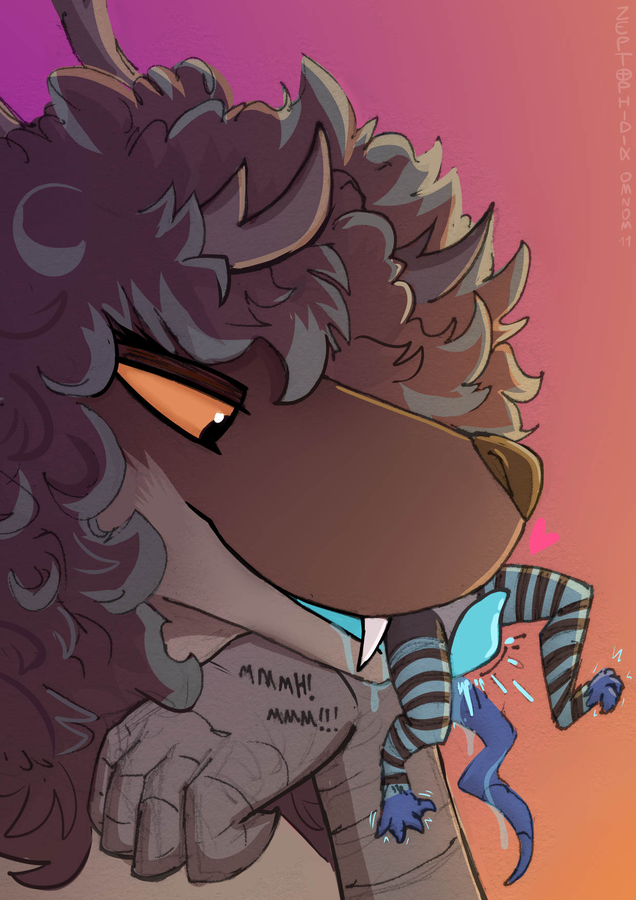 Rule 34 Ambiguous Gender Anthro Antlers Blue Body Bodily Fluids Brown