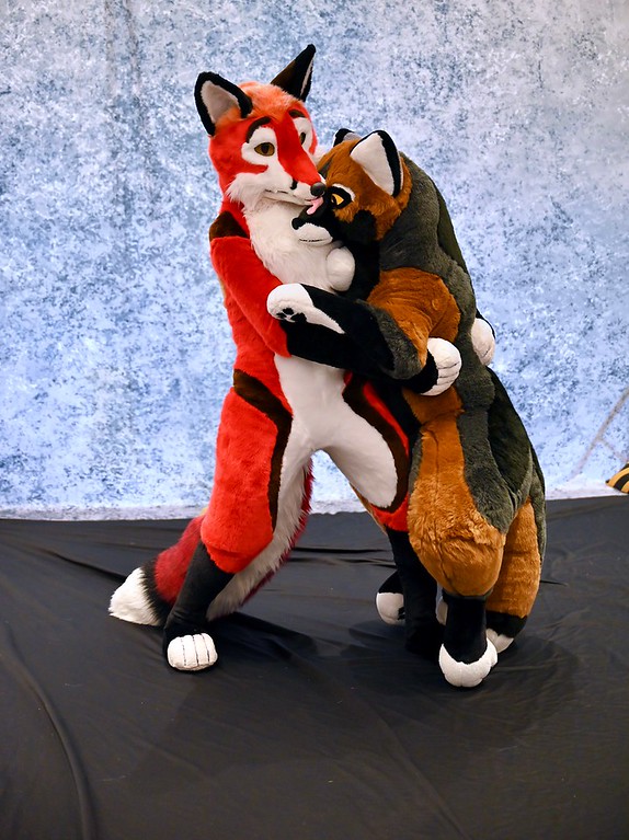 A Plush Vixen Holding A Plush Life Fox By Crazyjoe1952 Fur Affinity Dot Net