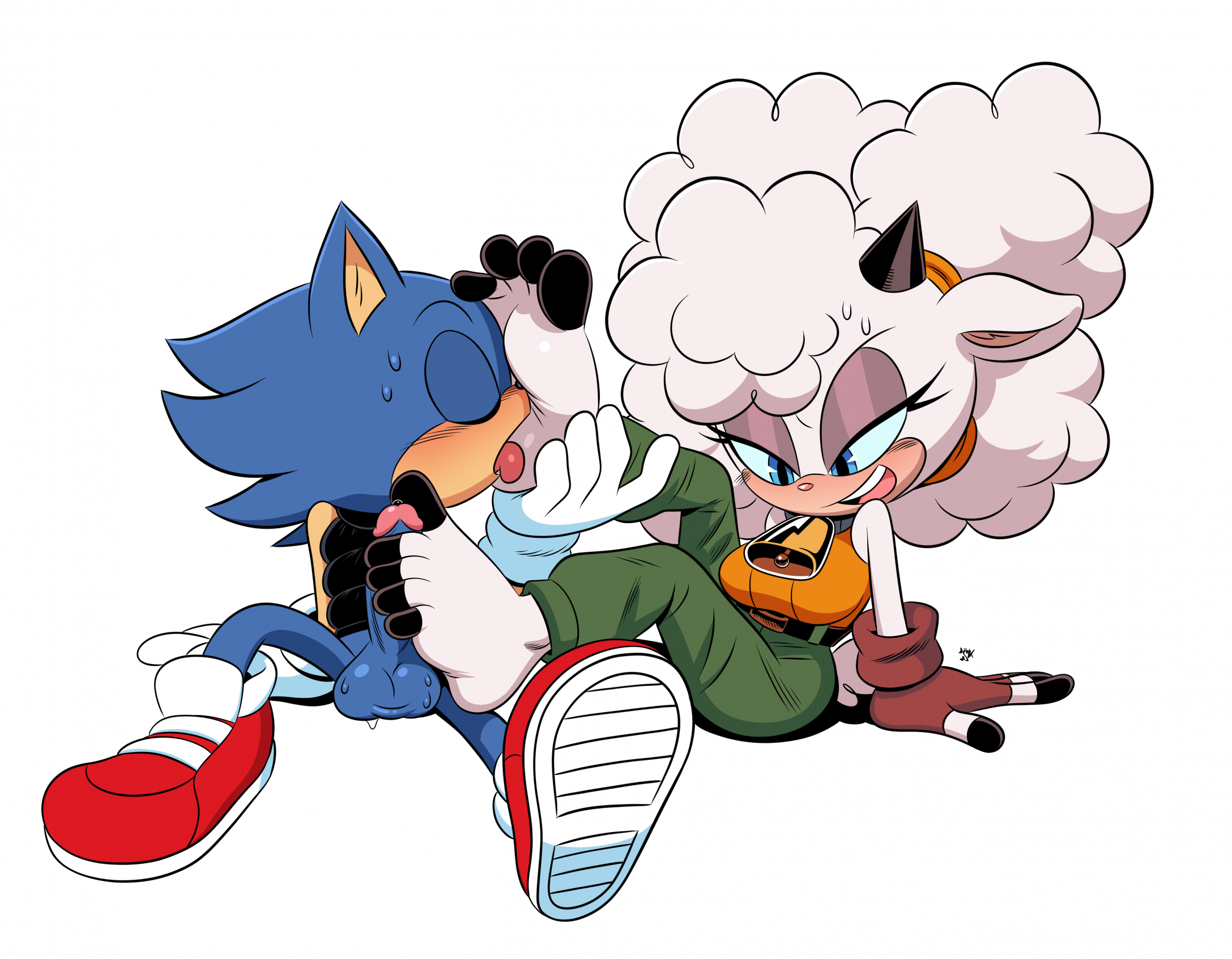 Rule 34 2d 5 Toes Anthro Balls Bodily Fluids Custom Character Sonic Forces Deepcreases Duo
