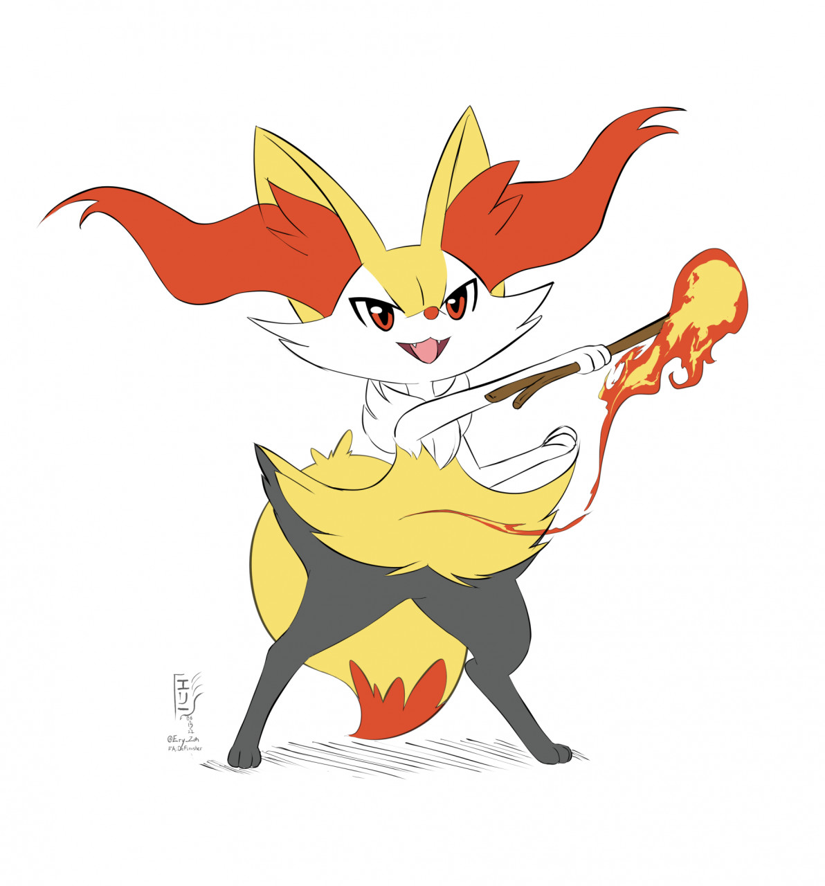 Braixen Sketch By Definisher Fur Affinity Dot Net