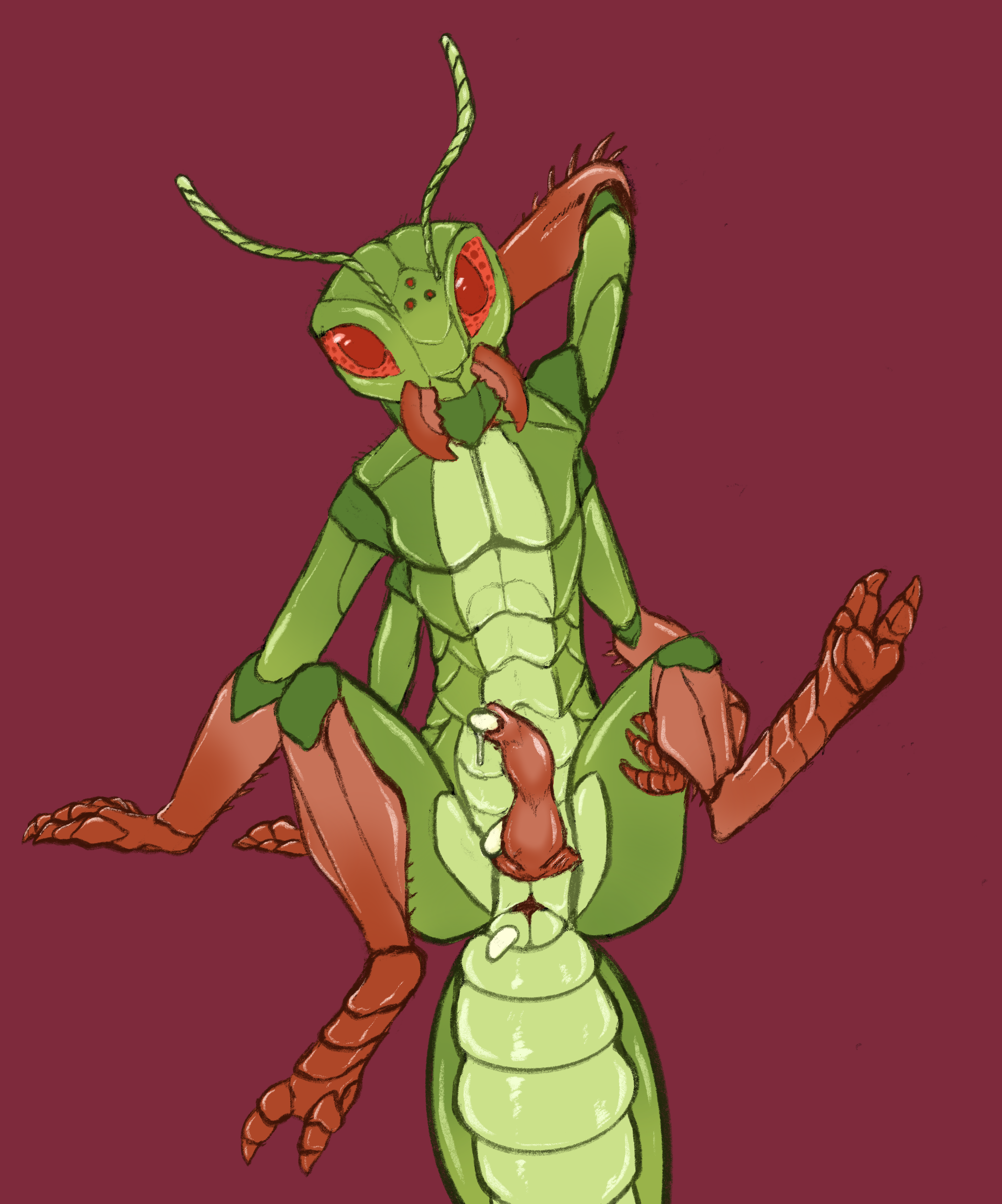 Rule 34 Alien Antennae Anatomy Anthro Arthropod Compound Eyes Devilenby Egg Egg Laying