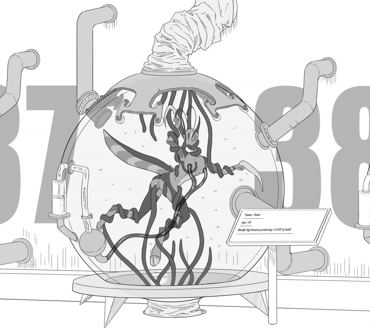 Rule 34 Antennae Anatomy Anthro Arthropod Bodily Fluids Bondage Bound Breast Milking Breasts