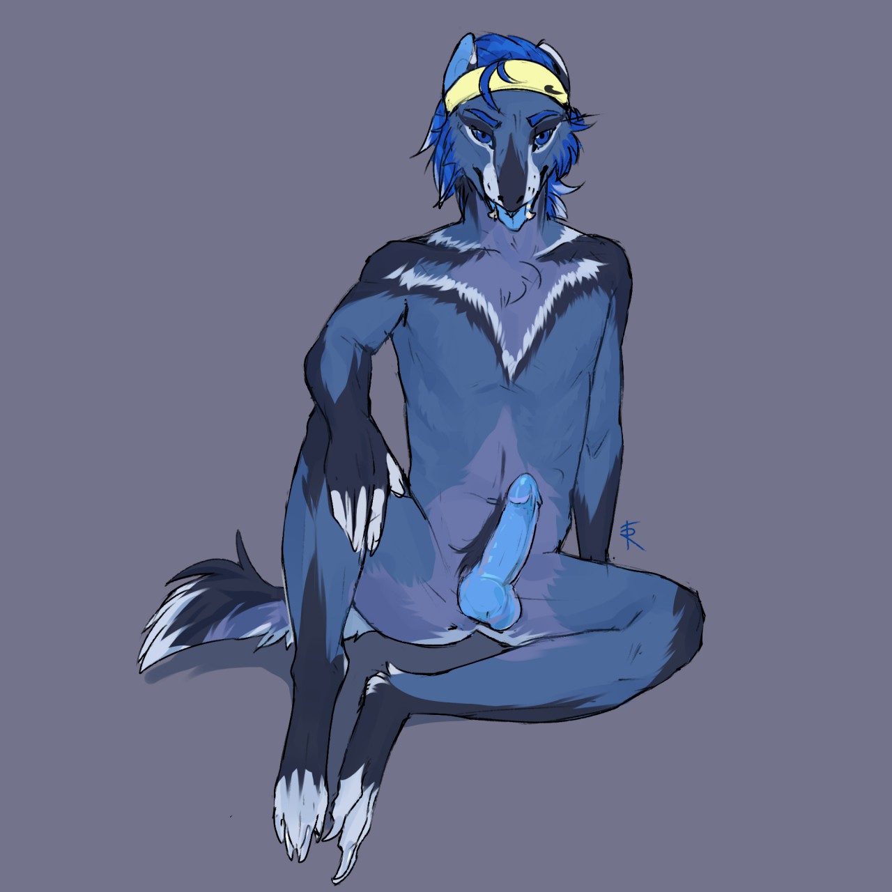 Rule 34 11 Anthro Balls Blue Balls Blue Body Blue Eyebrows Blue Eyes Blue Fur Blue Hair Blue