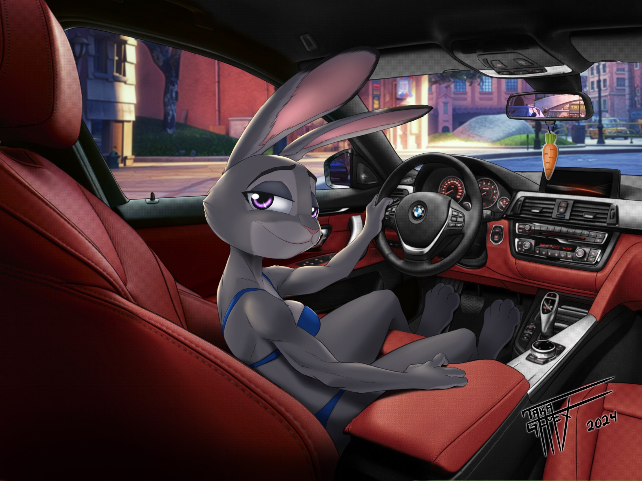 Judy Driving Her Bmw By Fpp Fan Fur Affinity Dot Net