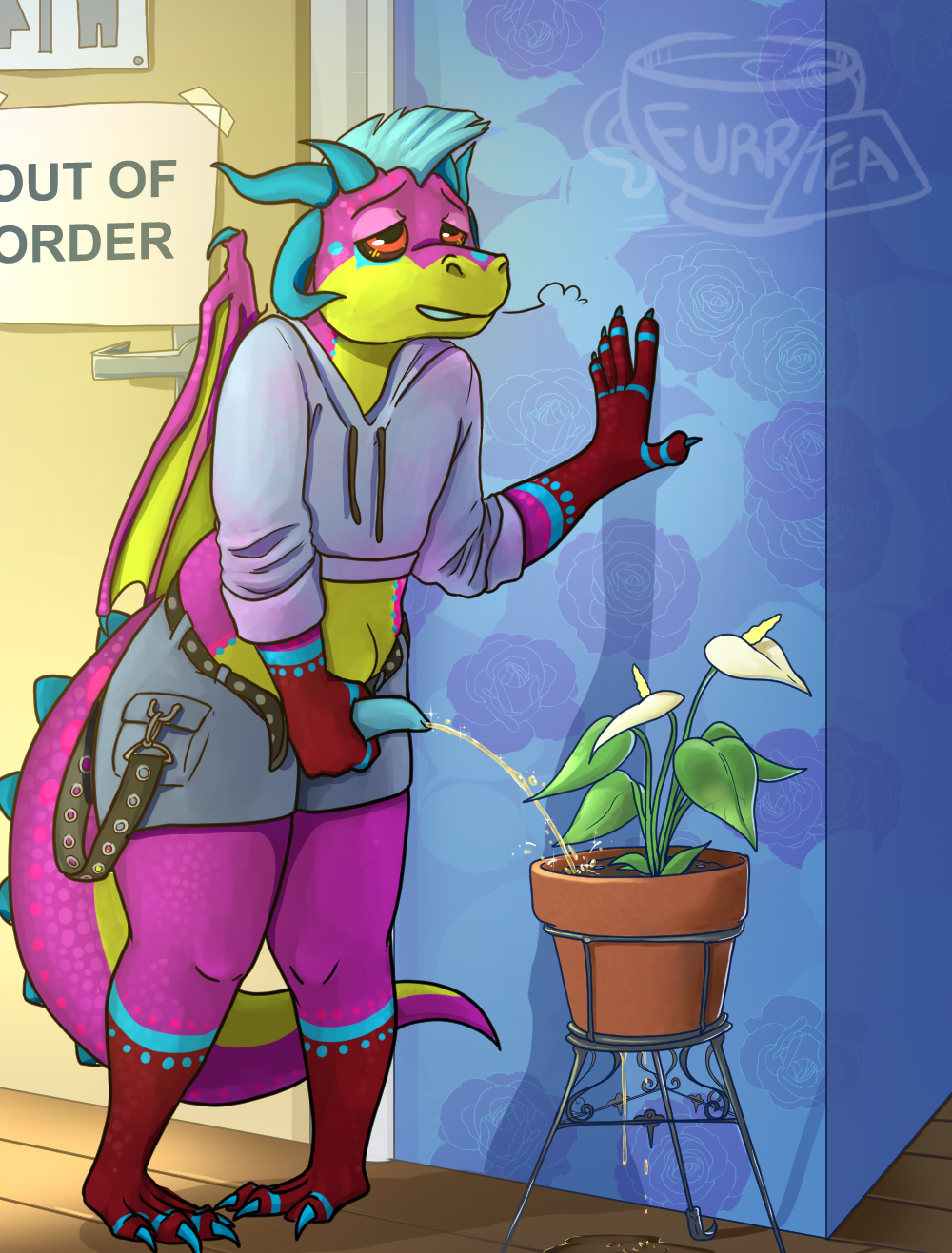 Rule 34 Anthro Bodily Fluids Furrtea Genital Fluids Genitals Hi Res Male Peeing Penis Solo