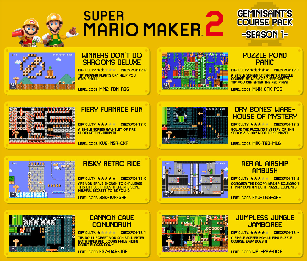 Mario maker 2 code store