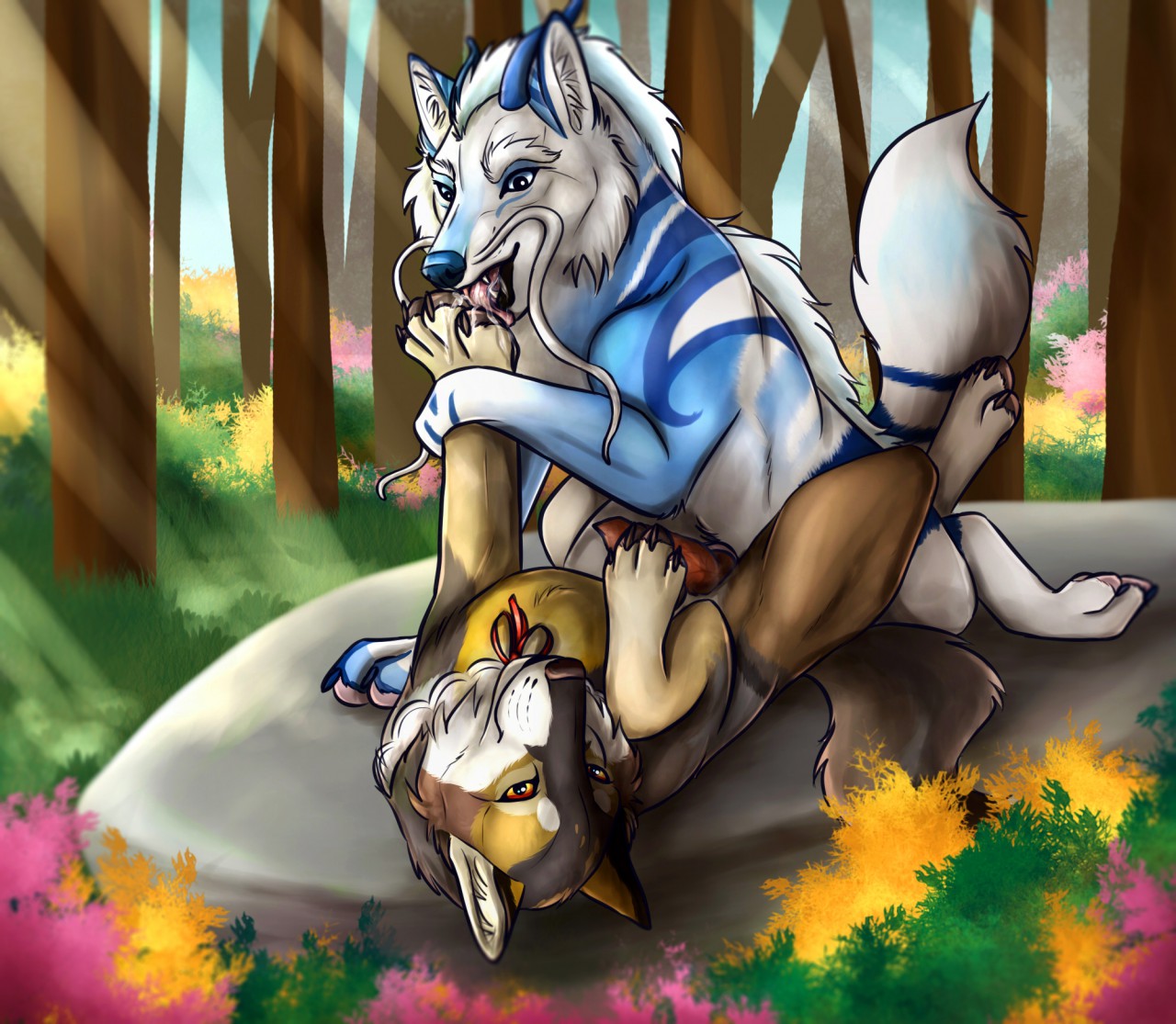 Rule 34 Belrun Black Body Black Fur Blue Body Blue Eyes Blue Fur Brown Body Brown Fur Canid