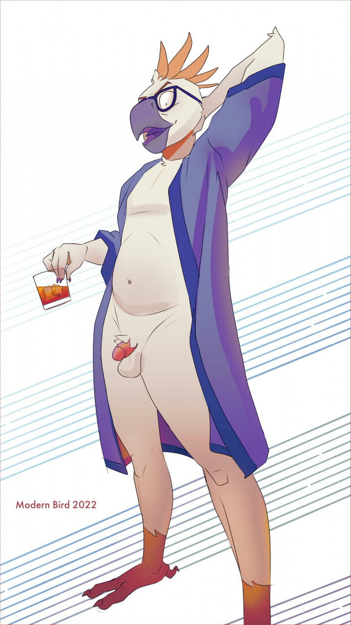 Rule 34 Alcohol Anthro Avian Balls Beverage Bird Bourbon Drink Clothed Clothing Cockatiel
