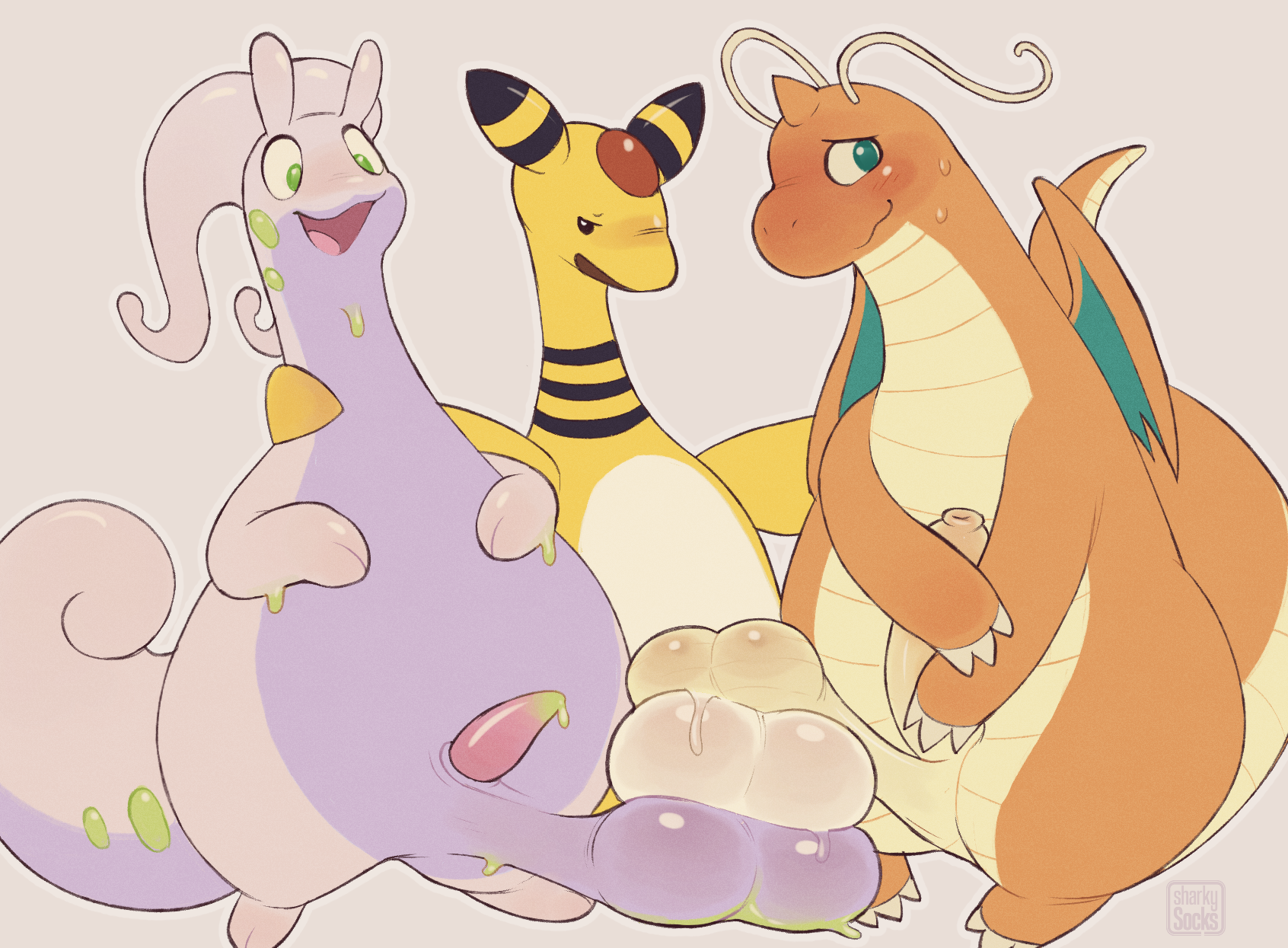 Rule 34 Ampharos Antennae Anatomy Balls Balls Touching Big Balls