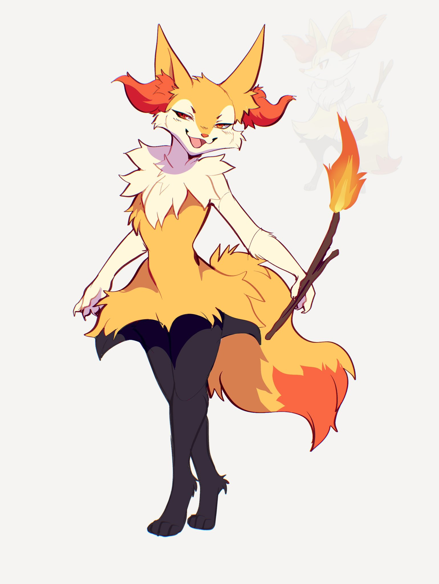 Braixen By Soureggnog Fur Affinity Dot Net