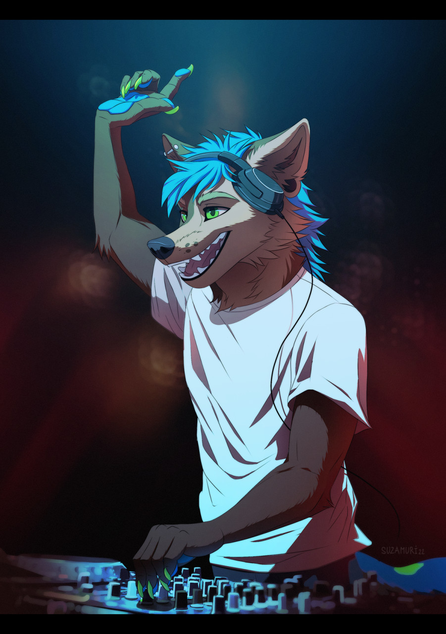 The Big Imageboard Tbib 2022 Anthro Black Bars Black Nose Blue Hair