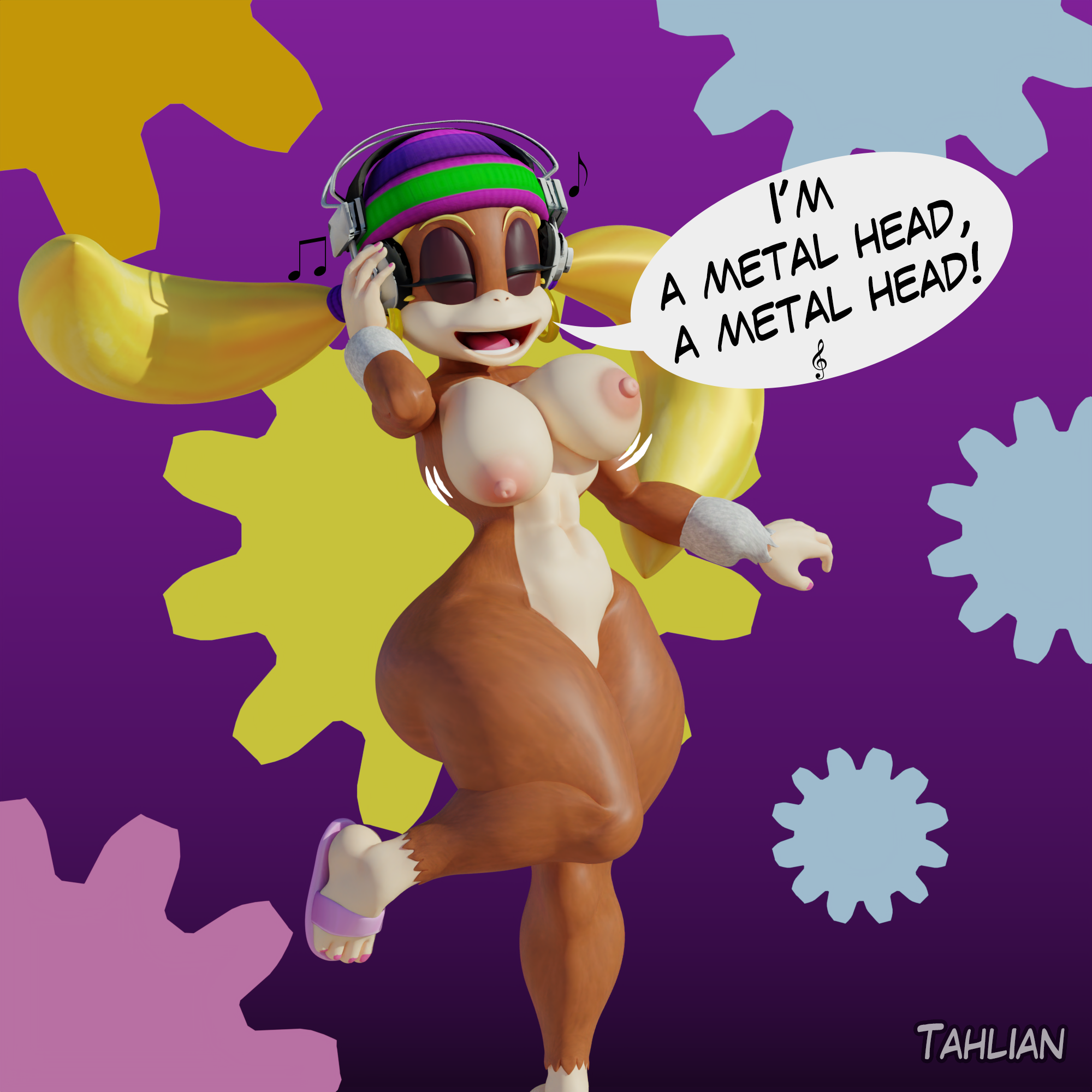Rule 34 1girls 3d Artwork Anthro Ape Areola Big Breasts Blonde Hair
