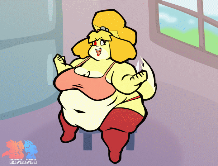 Animation Isabelle Belly Wobble By Thefoxbro Fur Affinity Dot Net
