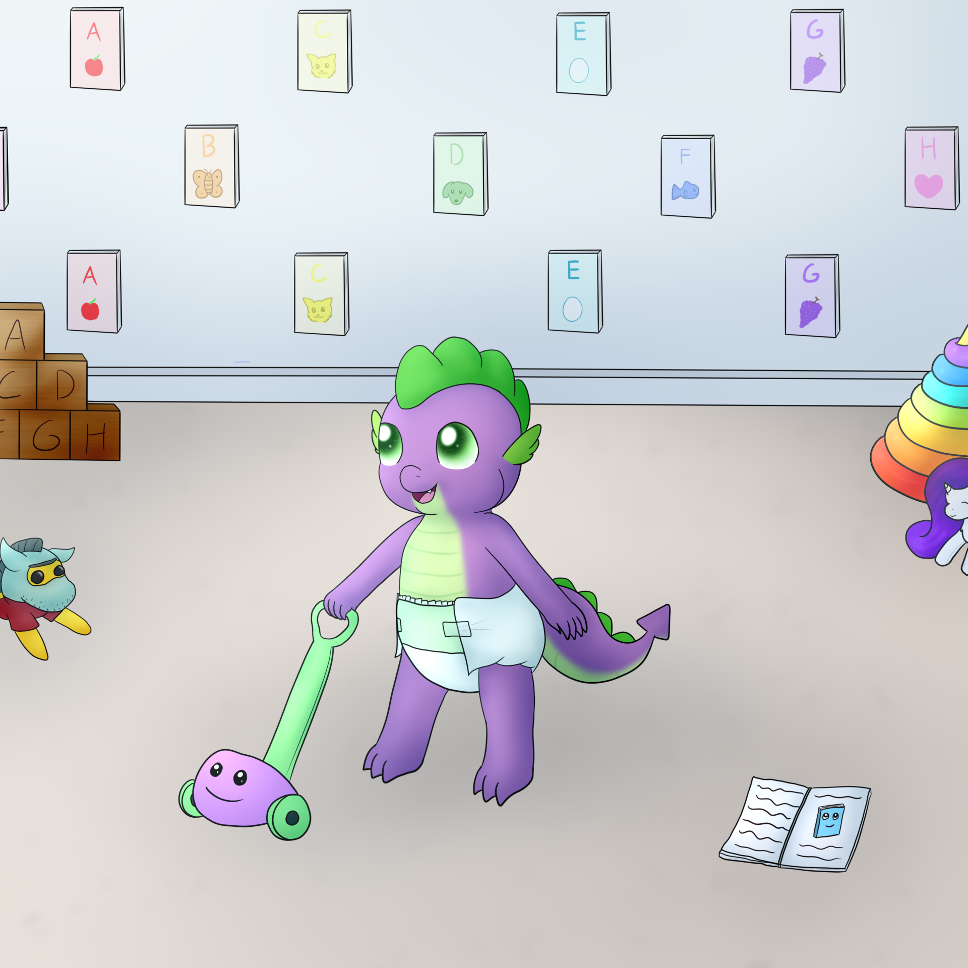 Derpibooru Diaper Spike